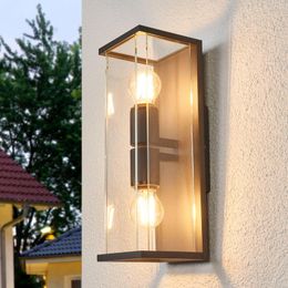 LUCANDE Gläserne Außenwandlampe Annalea