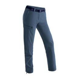 Funktionshose Maier Sports "Inara slim" Gr. 38, Normalgrößen, blau (jeansblau) Damen Hosen Herren Wanderhose, atmungsaktive Outdoor-Hose, 4 Taschen, Slim Fit