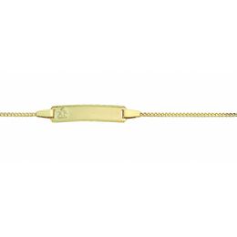 Adelia´s Goldarmband ADELIA´S "Damen Goldschmuck 333 Gold Flach Panzer Armband 14 cm" Armbänder Gr. 14, Gelbgold 333, goldfarben (gold) Damen 333 Gold Goldschmuck für