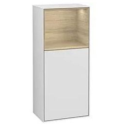 Villeroy & Boch Villeroy und Boch Finion Seitenschrank G500PCMT 41,8x93,6cm, links, Emotion, Regal oben Oak Veneer, White matt lacquer