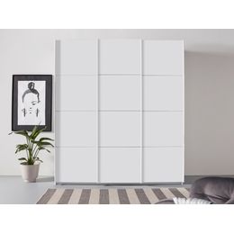 Schwebetürenschrank Rauch "Kleiderschrank Schrank Garderobe TOPSELLER OTELI inkl. Inneneinteilung" Schränke Gr. B/H/T: 203 cm x 229 cm x 62 cm, weiß mit 3 Innenschubladen sowie zusätzlichen Einlegeböden MADE IN GERMANY