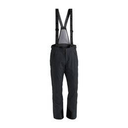 Skihose Maier Sports "Anton 2" Gr. 64, Normalgrößen, schwarz Herren Hosen Schneehose mit Hosenträgern, windwasserdicht, Regular Fit