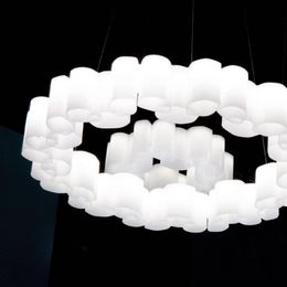 Stilnovo LED-Pendelleuchte Honey, dimmbar, rund, 58 cm