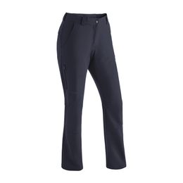 Funktionshose Maier Sports "Helga" Gr. 22, Kurzgrößen, blau (dunkelblau) Damen Hosen warme Outdoorhose, robuste Wanderhose, Regular Fit