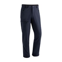 Softshellhose Maier Sports "Adakit M" Gr. 46, Normalgrößen, blau (dunkelblau) Herren Hosen Trekkinghose, atmungsaktive Outdoorhose, Regular Fit