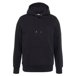 Kapuzensweatshirt Gant "REG BADGE SWEAT HOODIE" Gr. M, schwarz (black) Herren Sweatshirts gerader Schnitt