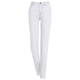WITT Damen 5-Pocket-Jeans mit bestickten Ges&auml;&szlig;taschen, wei&szlig;, Gr&ouml;&szlig;e 23