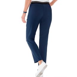 Schlupfhose Casual Looks Gr. 52, Normalgrößen, blau (dunkelblau) Damen Hosen