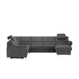 meinSofa Wohnlandschaft Donald ¦ grau ¦ Maße (cm): B: 335 H: 89 T: 2