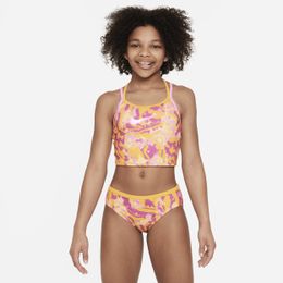 Nike Midkini-Schwimm-Set mit T-Crossback für ältere Kinder (Mädchen) - Pink