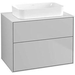 Villeroy & Boch Villeroy und Boch Finion Waschtischunterschrank F63100GJ 80x60,3x50,1mm, Glass White Matt, Light grey matt