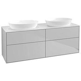 Villeroy & Boch Villeroy und Boch Finion Waschtischunterschrank FA8100GJ 160x60,3cm, Abdeckplatte white matt, Light grey matt