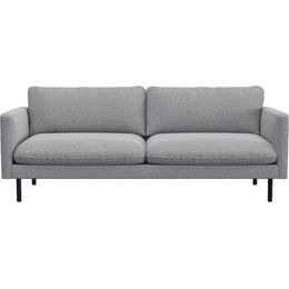 3,5-Sitzer FLEXLUX "Bolzano, Megasofa, aktuelles Design", grau (sophisto grau), B:207cm H:61cm T:90cm, 100% Polyester, Sofas, sehr bequem durch Kaltschaum, im Sitz, lose Sitz -& R&uuml;ckenkissen