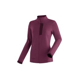 Funktionsshirt Maier Sports "Skutvik W" Gr. 44, pink (magenta) Damen Shirts Midlayer-Jacke für Damen, ideal Outdoor-Aktivitäten