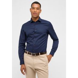 Langarmhemd Eterna "SLIM FIT" Gr. 38, Normalgrößen, blau (navy) Herren Hemden