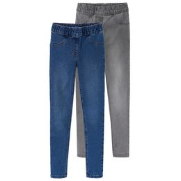 Yigga 2 M&auml;dchen Jeggings mit Stretch-Bund