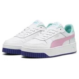 Sneaker Puma "Carina Street Sneakers Mädchen" Gr. 37, weiß (white mauved out mint pink green) Kinder Schuhe