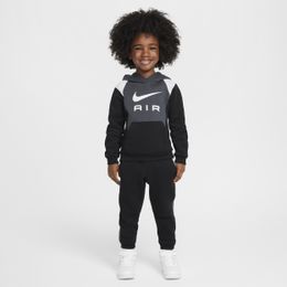 Nike Air Set aus Fleece-Pullover und Hose (Kleinkinder) - Schwarz