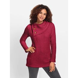 Rollkragenpullover Inspirationen "Pullover" Gr. 42, rot (dunkelrot) Damen Pullover