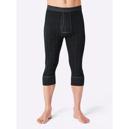w&auml;schepur men Herren Hose 3/4-lang, anthrazit + grau, Gr&ouml;&szlig;e 5