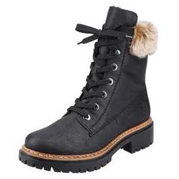 Winterboots Rieker Gr. 36, schwarz Damen Schuhe mit Kunstfell am Schaft