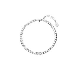 Paul Valentine Brilliant Curb Bracelet Silver