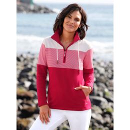 Sweatshirt Casual Looks Gr. 52, rot (rot, ecru) Damen Sweatshirts