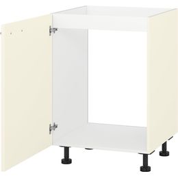 Spülenschrank KOCHSTATION ""KS-Scafa"" Schränke Gr. B/H/T: 50 cm x 75 cm x 56 cm, Türanschlag: rechts, beige (magnolia, nussbaum tabak) in verschiedenen Breiten, wahlweise Türanschlag rechts oder links