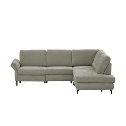 Max Schelling Ecksofa Flachgewebe Maximum Plus ¦ grün ¦ Maße (cm): B: