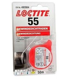 Loctite Gewindedichtfaden 55 - bis Gewinde 4'' - DVGW-Zulassung - Spender 50 m ** 1m/0,16 EUR