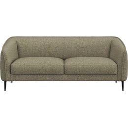 2,5-Sitzer FLEXLUX "Belle Designsofa, Couch, bequem durch Kaltschaum im Sitz", gr&uuml;n (fall gr&uuml;n), B:188cm H:74cm T:89cm, 62% Polyester/17%Cotton/14%Viscose/7%linen, Sofas, Skandinavisches Design, In hochwertiger Verarbeitung