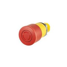 EAO Not-Aus-Schalter-Aktor Freigabe durch Drehen Pilz-Drucktaster Rot/Gelb IP65 EAO Serie 46 - 46-2C36.1H20.000