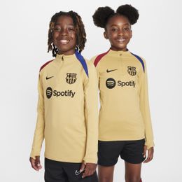 FC Barcelona Strike Nike Dri-FIT Fußball-Drill-Oberteil für ältere Kinder - Braun