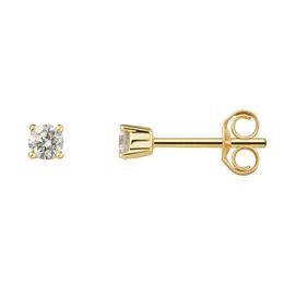 Paar Ohrhänger ONE ELEMENT "0.20 ct Diamant Brillant Ohrringe Ohrstecker aus 585 Gelbgold" Gr. Damen, 0.20 ct, Diamanten, goldfarben (gold) Damen Gold Schmuck