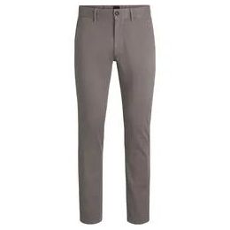 Chinohose BOSS ORANGE "Chino_slim" Gr. 38, Länge 34, grau (open grey068) Herren Hosen mit Gesäßtaschen