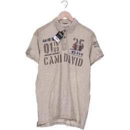 CAMP DAVID Herren Poloshirt, beige, Gr. 54