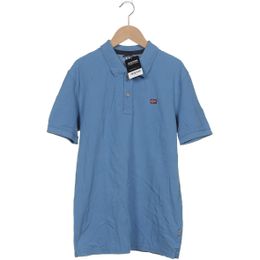 Napapijri Herren Poloshirt, blau, Gr. 48