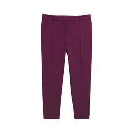 Tom Tailor Damen Plus - Mia Slim Hose, lila, Uni, Gr. 46