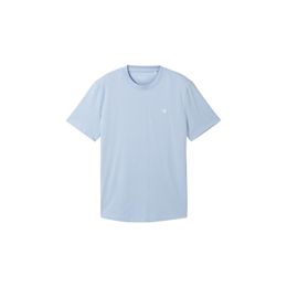 Tom Tailor Denim Herren Basic T-Shirt, blau, Gr. XL