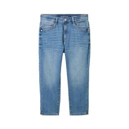 Tom Tailor Damen Kate Caprijeans, blau, Uni, Gr. 33