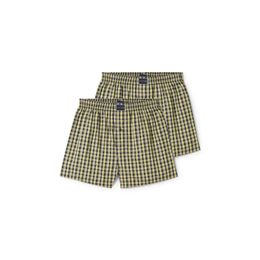 Tom Tailor Herren Boxershorts aus Baumwolle, grün, Kariert, Gr. 4