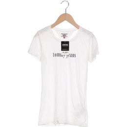 Tommy Jeans Damen T-Shirt, weiß, Gr. 34