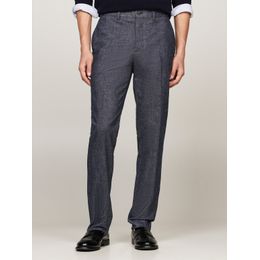 5-Pocket-Hose Tommy Hilfiger "DC DENTON BRUSHED MARL" Gr. 31, Länge 32, blau (desert sky) Herren Hosen meliertes Design, mit Bügelfalten