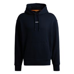 Kapuzensweatshirt BOSS Orange "WeSmallhood" Gr. XXL, blau (dark blue404) Herren Sweatshirts mit Kängurutasche