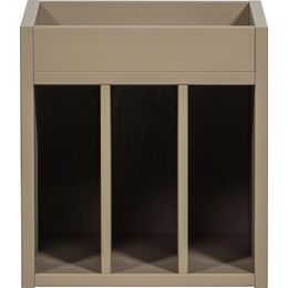 Stauraumschrank Woood "Turner Plattenschrank" Schränke Gr. B/H/T: 44cm x 47cm x 44cm, braun (schlamm)