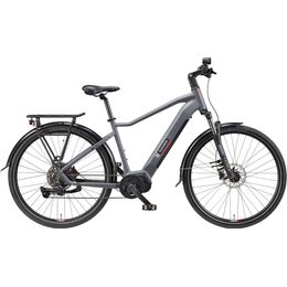 E-Bike Telefunken "SUV700" E-Bikes Gr. 48 cm, 29 Zoll (73,66 cm), grau Pedelec, Elektrofahrrad für Herren u. Damen, Trekkingrad, Cityrad