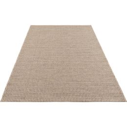 Teppich ELLE DECORATION "Dreux" Teppiche Gr. B/L: 160 cm x 230 cm, 8 mm, 1 St., beige (natur, braun) In-& Outdoor, Wetterfest, Balkon, Garten, Wohnzimmer, Wasserfest