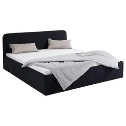 Polsterbett, schwarz, B:170cm L:210cm, Bezug Bett: wahlweise Microfaser (100% Polyester), Strukturstoff (77% Polyester, 23% Viskose) oder Kunstleder, Bonnell-Federkernmatratze: Mischgewebe (51% Polyprophlen, 39% Polyester, 10% Baumwolle), Kaltschaummatratze: Frottee (100% Polyester), Bezug abnehm- und waschbar bis 60u00b0C, Westfalia Schlafkomfort, Betten, inkl. Bettkasten bei Ausführung mit Matra