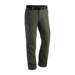 Funktionshose Maier Sports "Tajo 2" Gr. 114, Langgrößen, grün (olivgrün) Herren Hosen Wanderhose, zipp-off Outdoor-Hose, 4 Taschen, Regular Fit