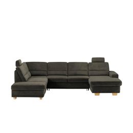 meinSofa Wohnlandschaft aus Mikrofaser Marc ¦ braun ¦ Maße (cm): B: 3